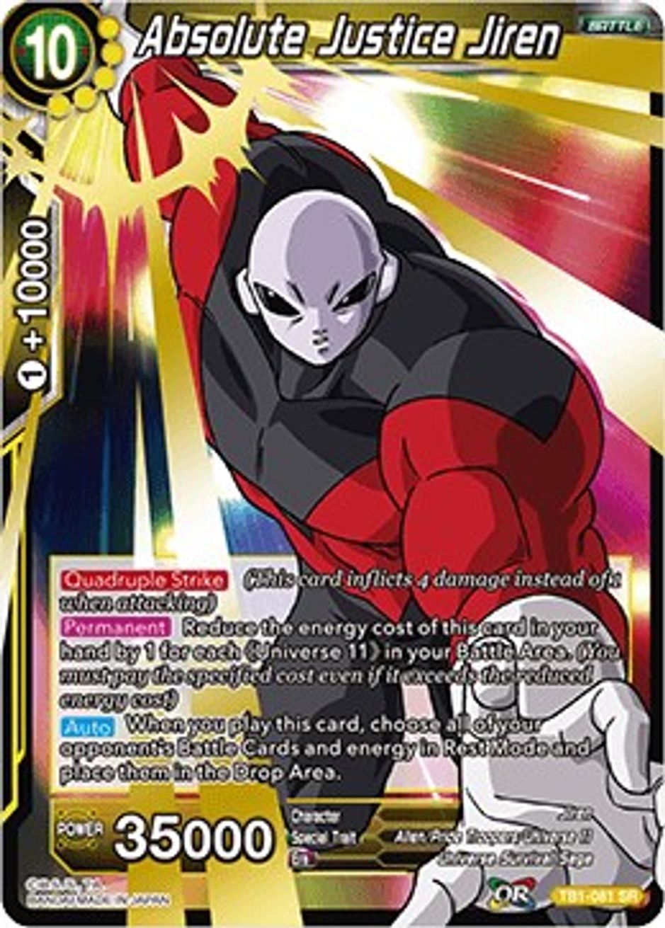Absolute Justice Jiren - Tournament of Power - Dragon Ball Super CCG