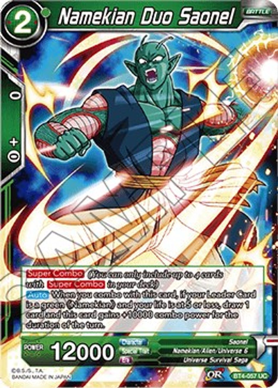 Namekian Duo Saonel - Colossal Warfare - Dragon Ball Super CCG