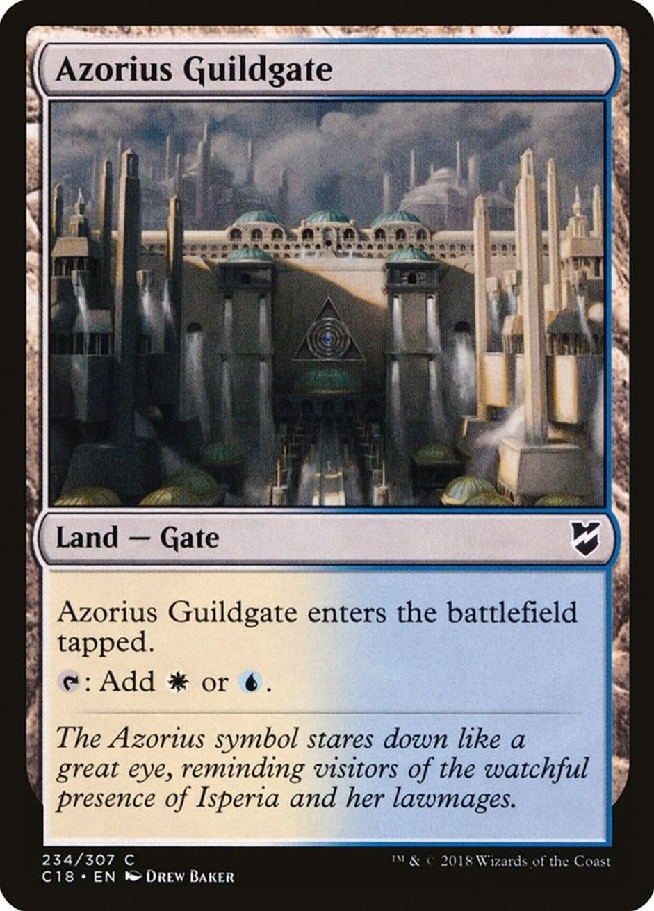 Azorius Guildgate - Commander 2018 - Magic: The Gathering