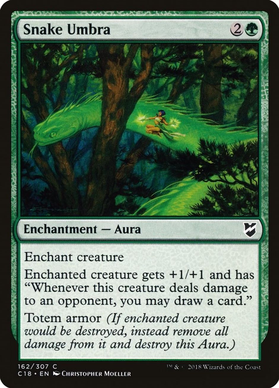 Snake Umbra - Commander 2018 - Magic: The Gathering