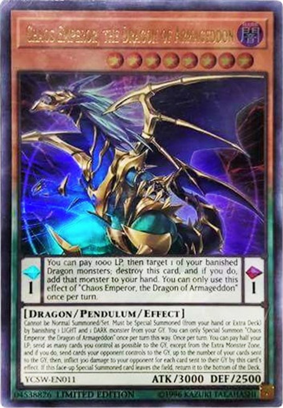 Chaos Emperor, the Dragon of Armageddon (UR) - Yu-Gi-Oh! Championship ...