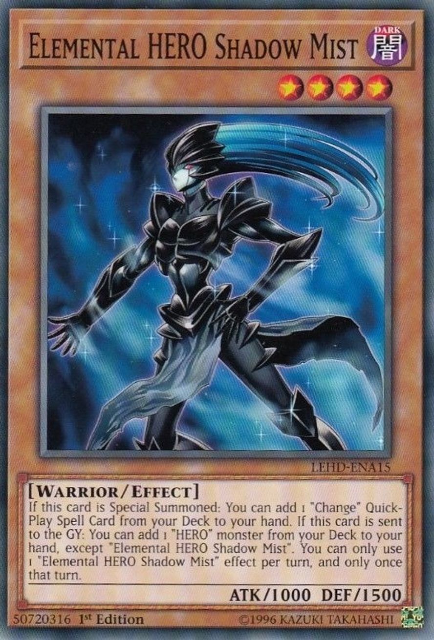 Elemental HERO Shadow Mist - Legendary Hero Decks - YuGiOh