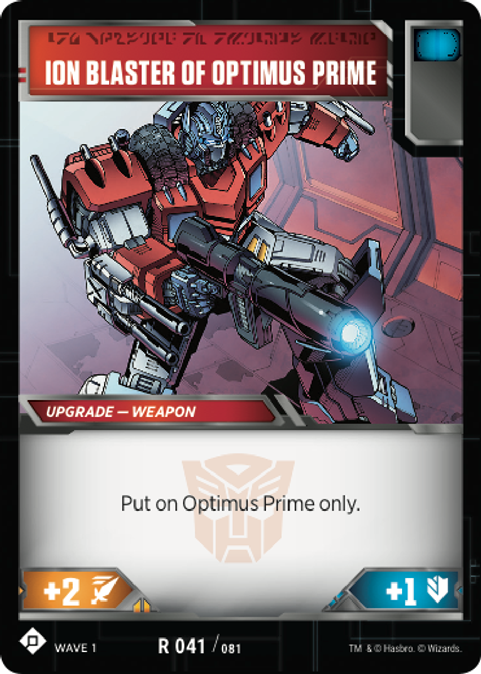 Ion Blaster of Optimus Prime - Wave 1 - Transformers TCG