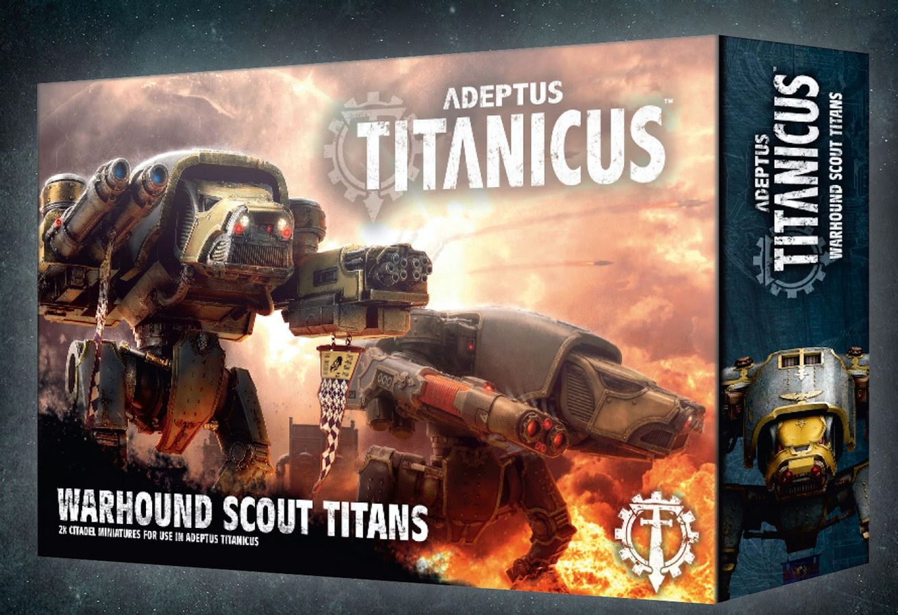Warhammer: 40K - Adeptus Titanicus - Warhound Scout Titans - Warhammer ...
