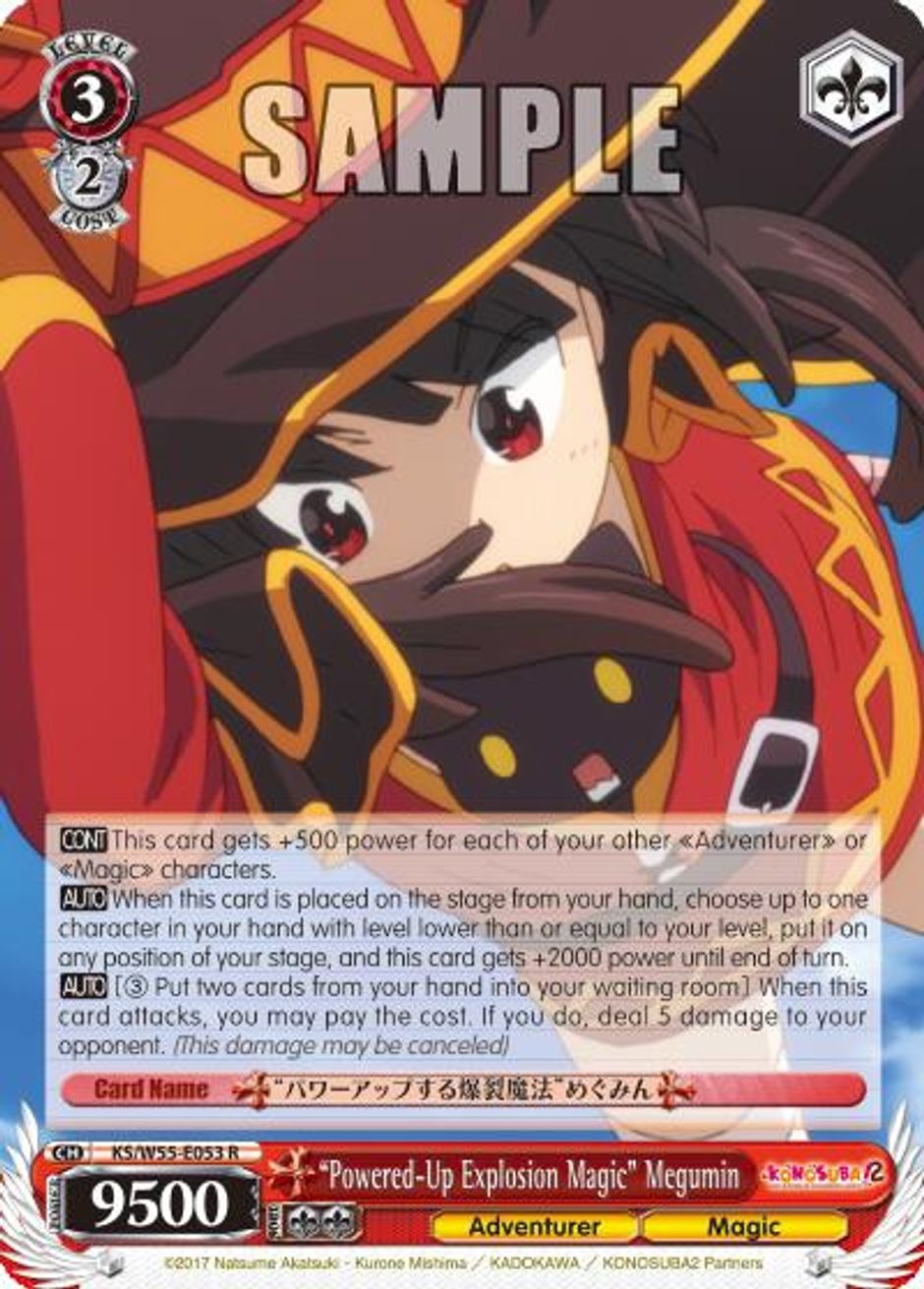 "Powered-Up Explosion Magic" Megumin - KonoSuba 2 - Weiss Schwarz