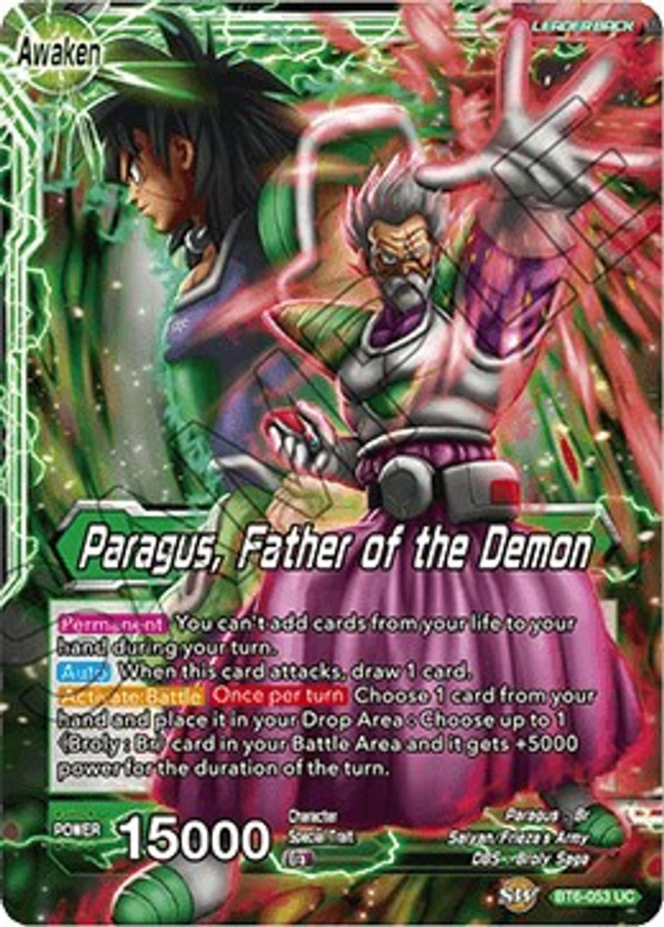 Paragus // Paragus, Father of the Demon - Destroyer Kings - Dragon Ball ...