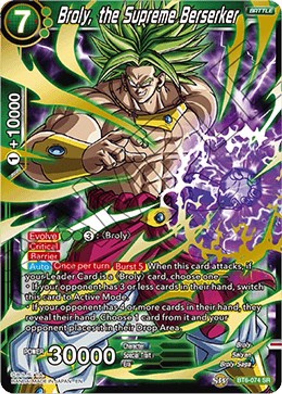 Broly, the Supreme Berserker - Destroyer Kings - Dragon Ball Super: Masters