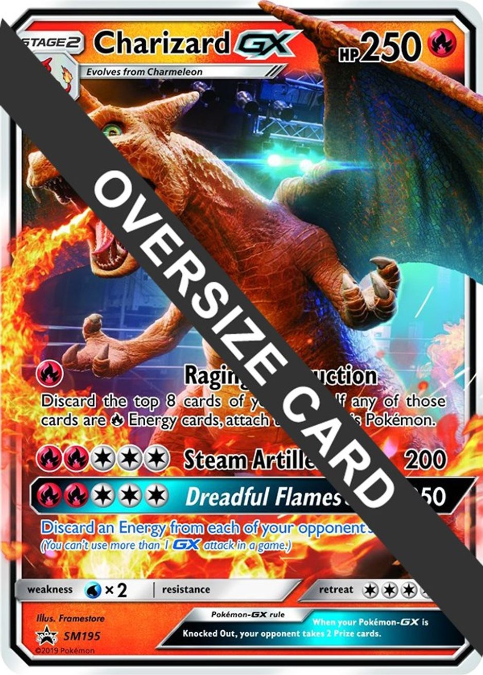 Charizard GX - SM195 (SM Black Star Promo) - Jumbo Cards - Pokemon