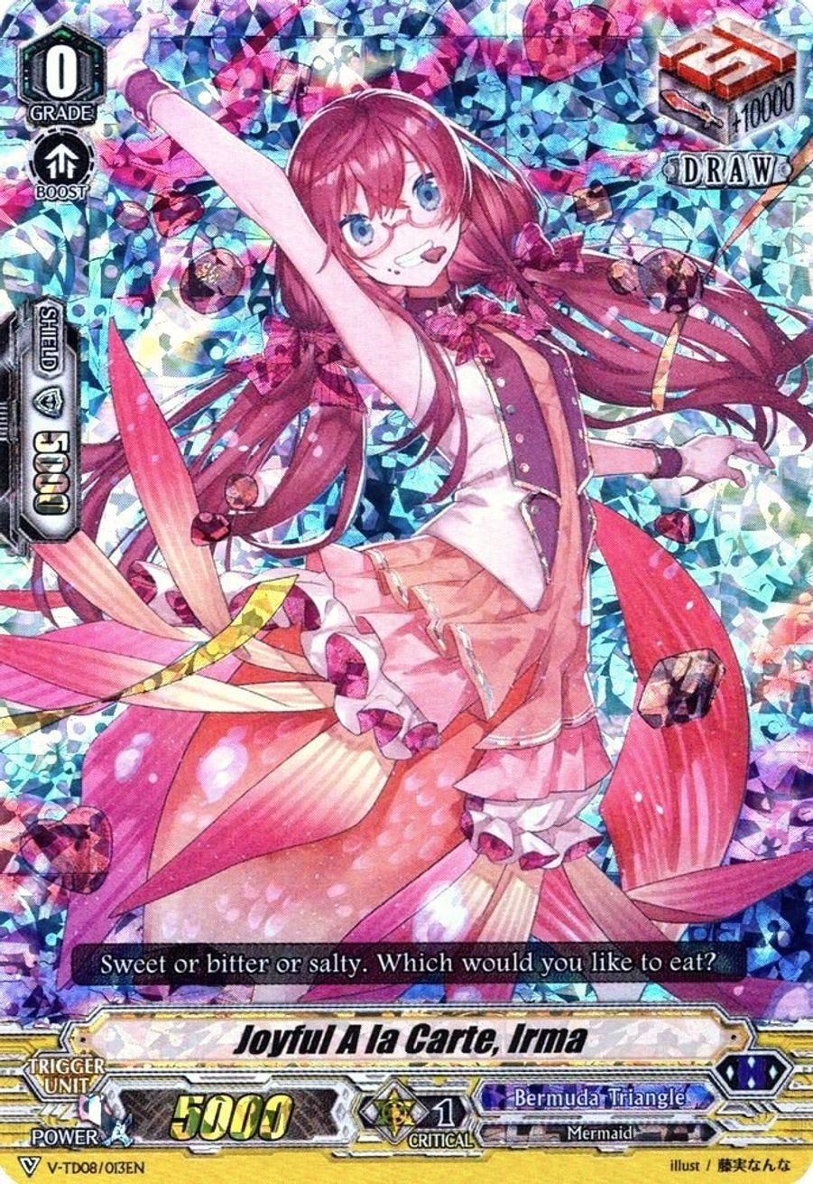 Joyful a la Carte, Irma (RRR Foil) - V-TD08: Schokolade Melody - Cardfight Vanguard