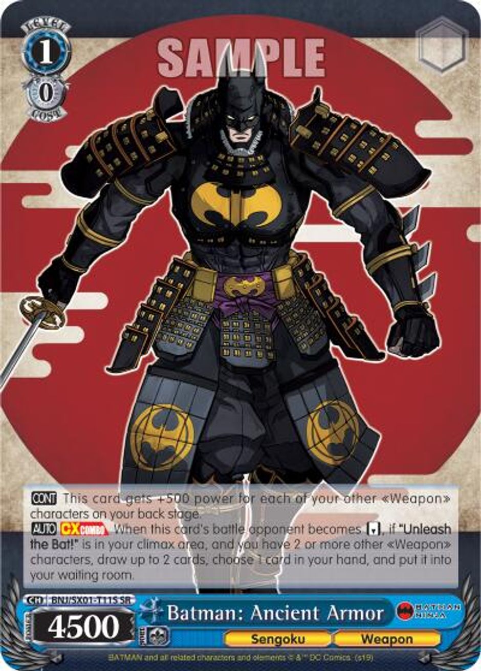 Batman: Ancient Armor (SR) - Batman Ninja - Weiss Schwarz