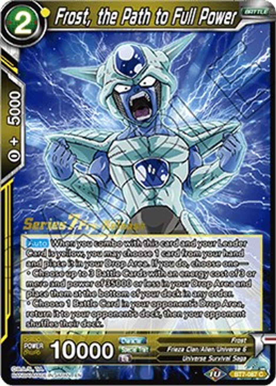 Frost, the Path to Full Power - Assault of the Saiyans Pre-Release ...