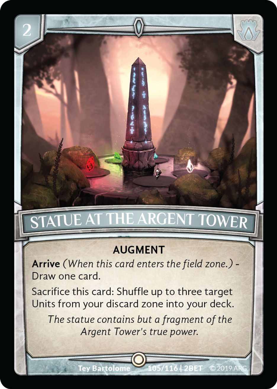 Statue at the Argent Tower - Betrayal - Argent Saga TCG