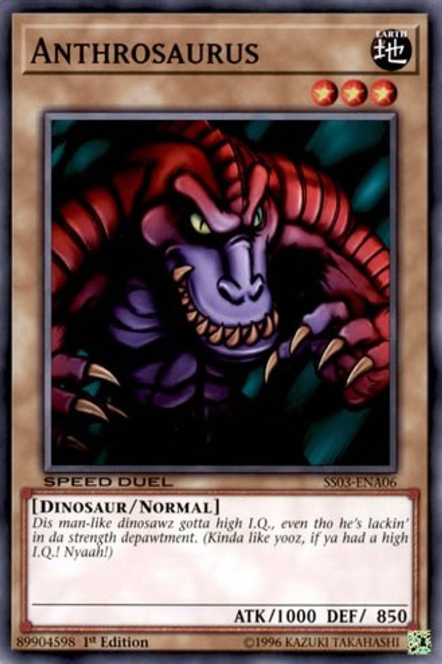 Anthrosaurus - Speed Duel Decks: Ultimate Predators - YuGiOh