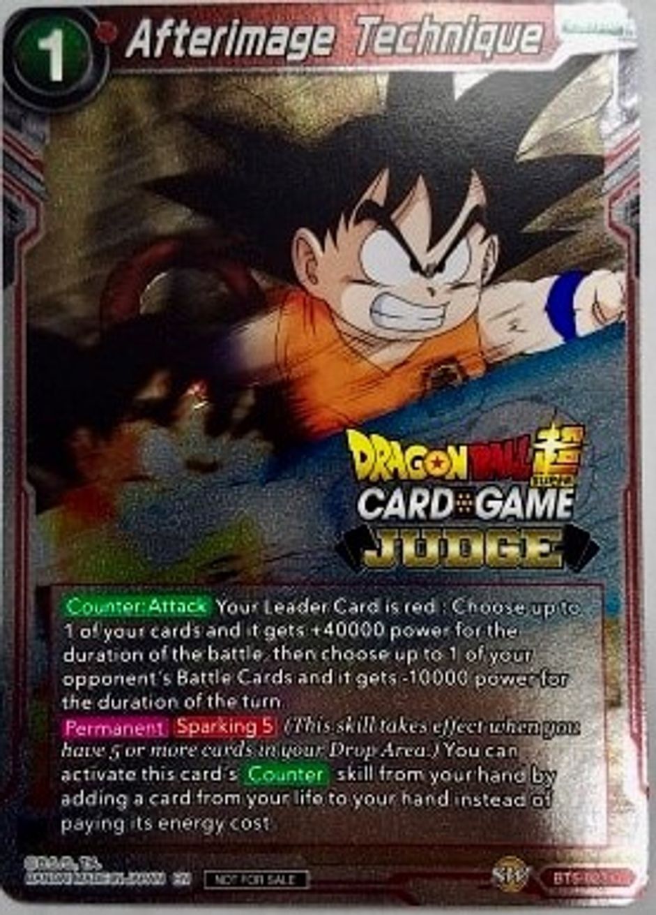 Afterimage Technique - Judge Promotion Cards - Dragon Ball Super CCG
