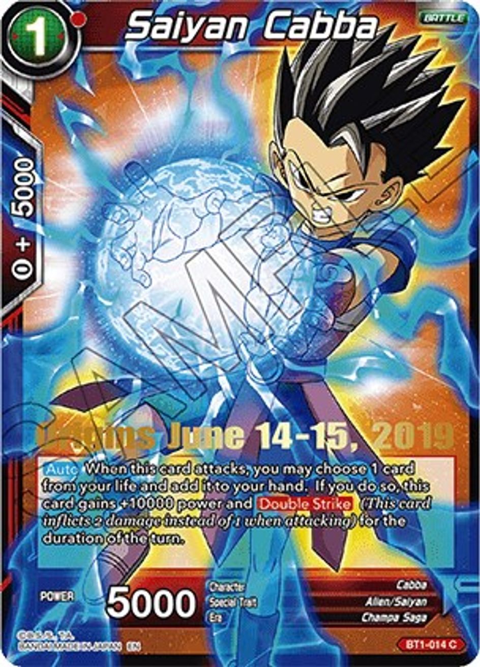 Saiyan Cabba (Origins 2019) - Tournament Promotion Cards - Dragon Ball ...