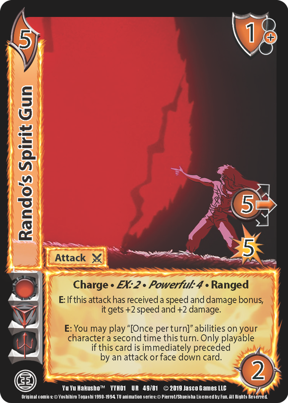 Rando's Spirit Gun - Yu Yu Hakusho - UniVersus