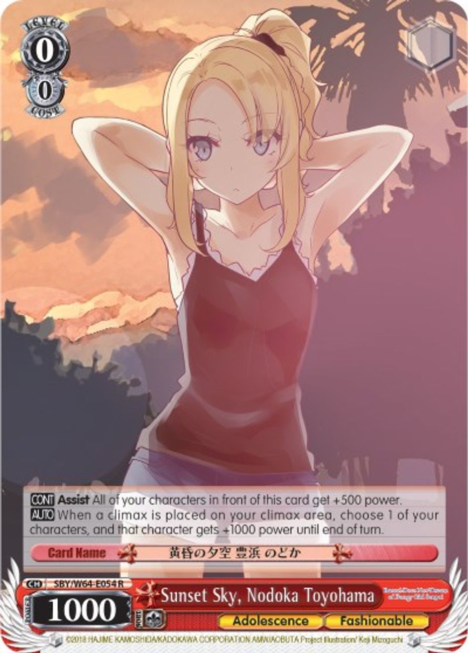 Sunset Sky, Nodoka Toyohama - Rascal Does Not Dream of Bunny Girl ...