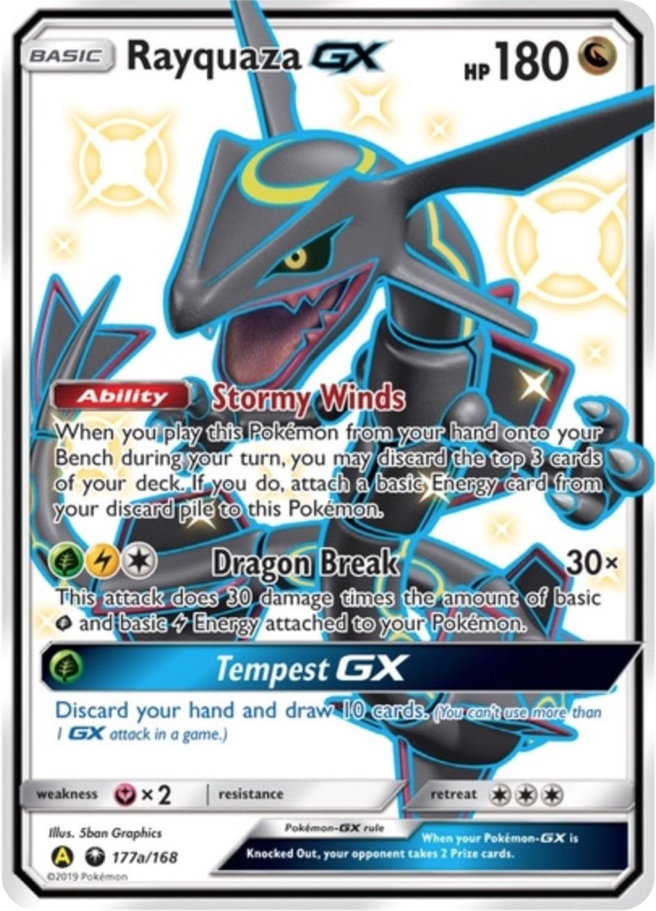 Rayquaza GX - 177a/168 - Alternate Art Promos - Pokemon