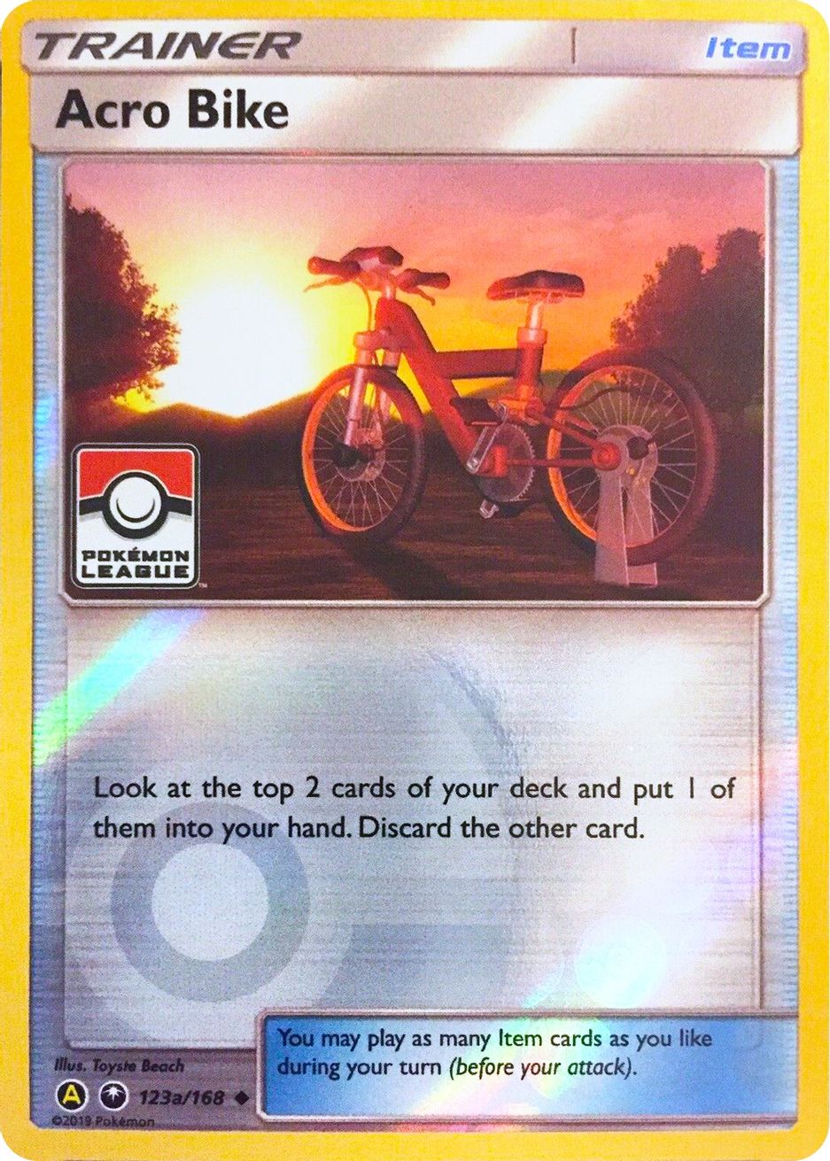 Acro Bike - 123a/168 (Pokemon League) - League & Championship Cards - Pokemon