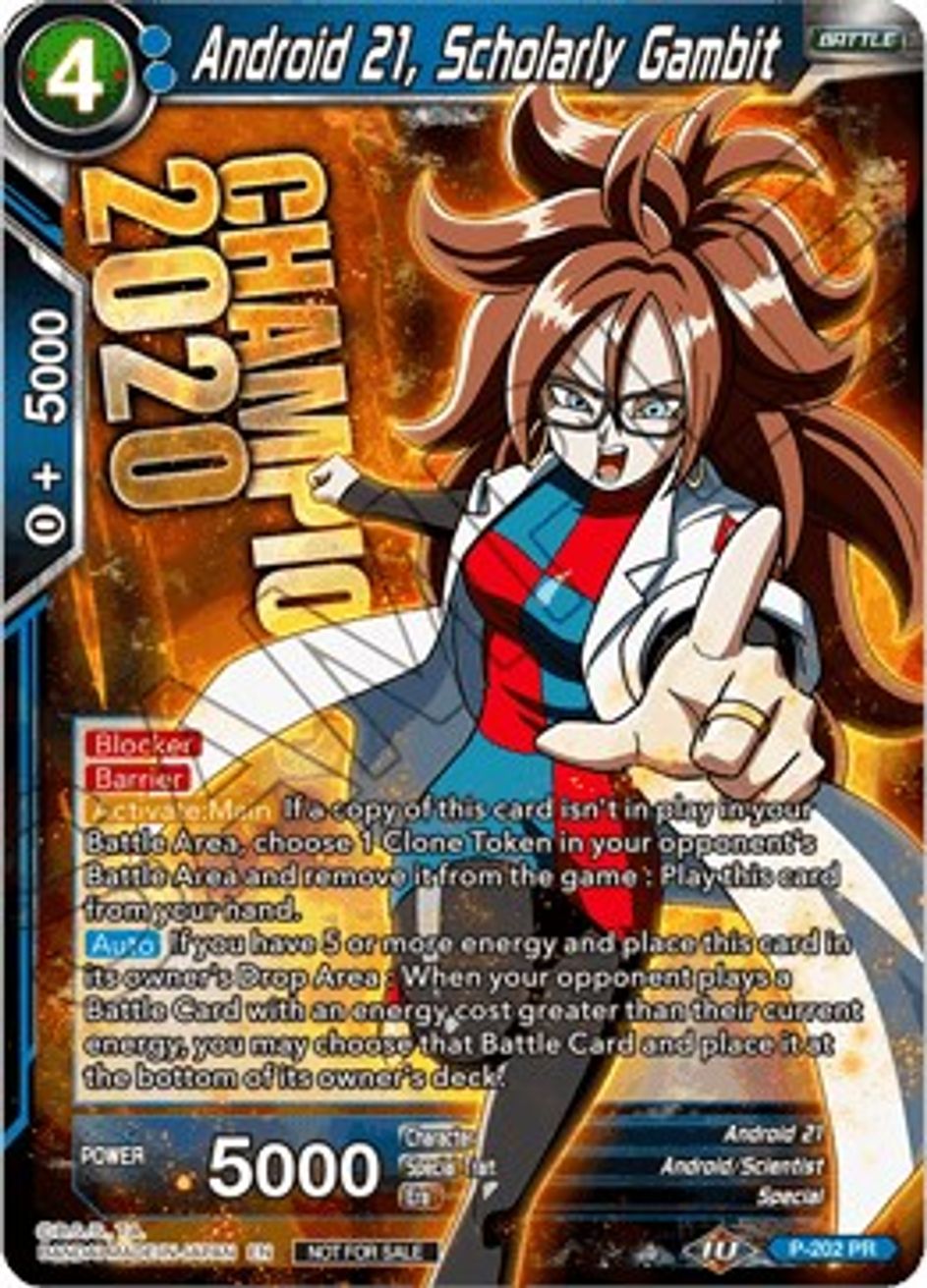 Android 21, Scholarly Gambit - Promotion Cards - Dragon Ball Super CCG