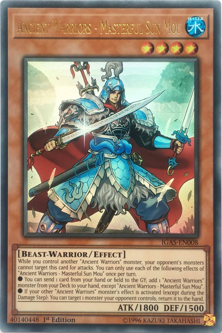 Ancient Warriors - Masterful Sun Mou - Ignition Assault - YuGiOh