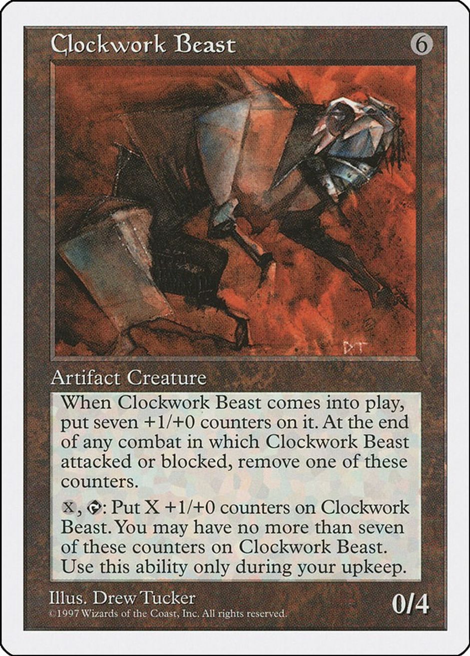 Clockwork Beast - Fifth Edition - Magic: The Gathering