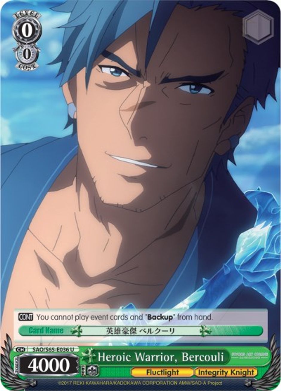 Heroic Warrior, Bercouli - Sword Art Online -Alicization- - Weiss Schwarz