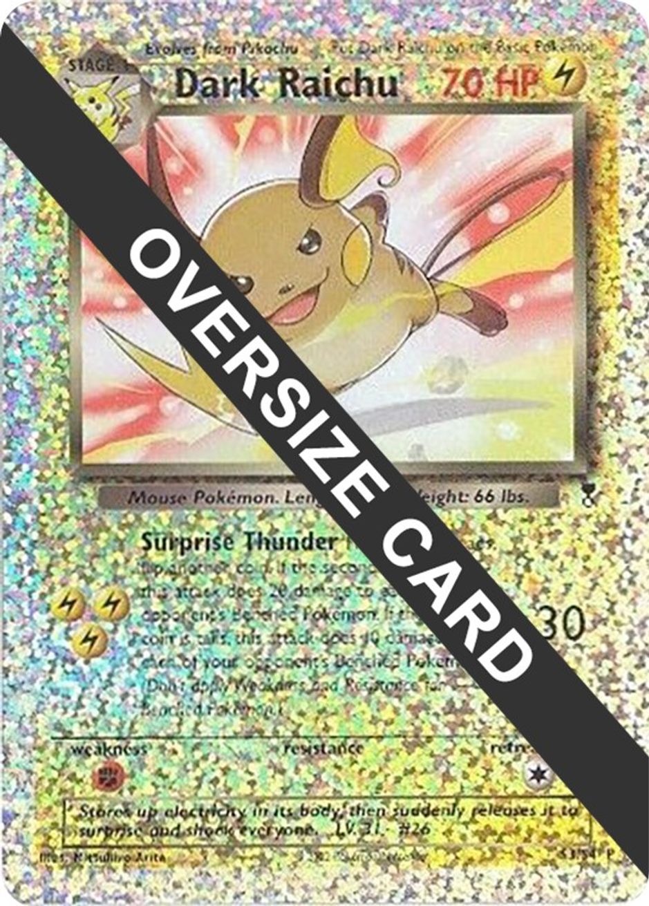 Dark Raichu - S3/S4 (Box Topper) - Jumbo Cards - Pokemon