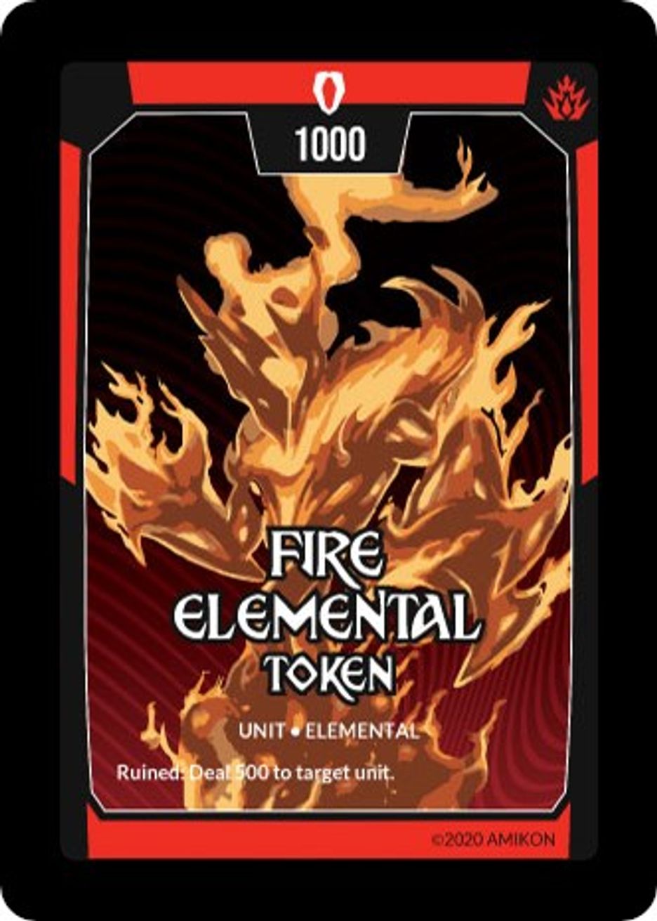 Fire Elemental Token - Ascension - Argent Saga TCG