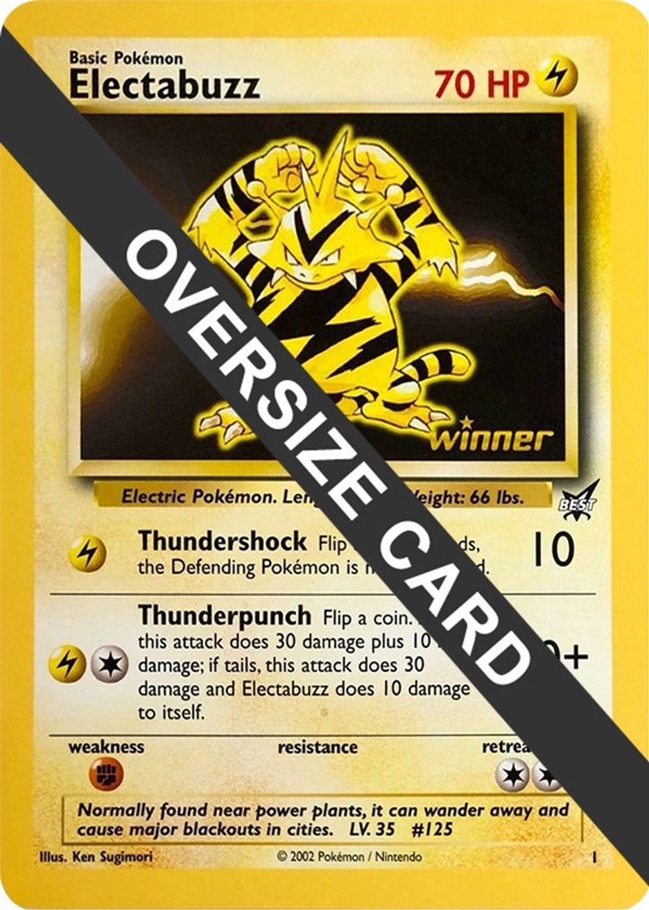 Electabuzz - 1 (Best of Game 1 Promo) - Jumbo Cards - Pokemon