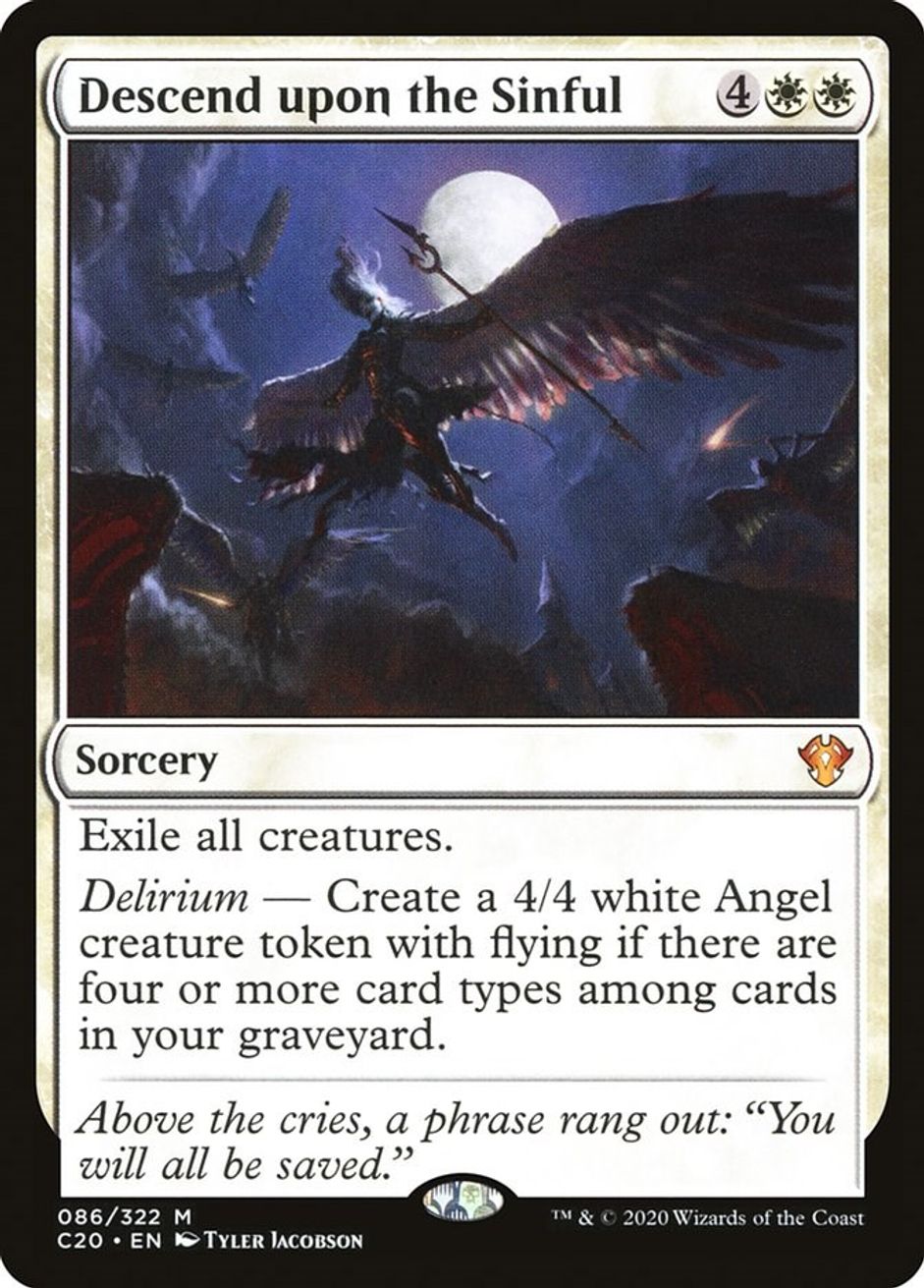 Descend upon the Sinful - Commander 2020 - Magic: The Gathering