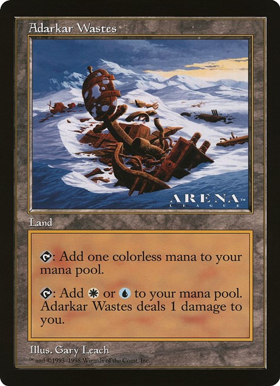 Adarkar Wastes (Arena League) - Oversize Cards - Magic: The Gathering