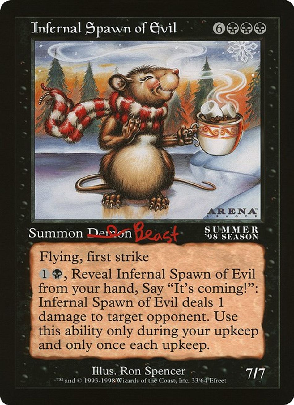 Infernal Spawn of Evil (Arena League) - Oversize Cards - Magic: The ...