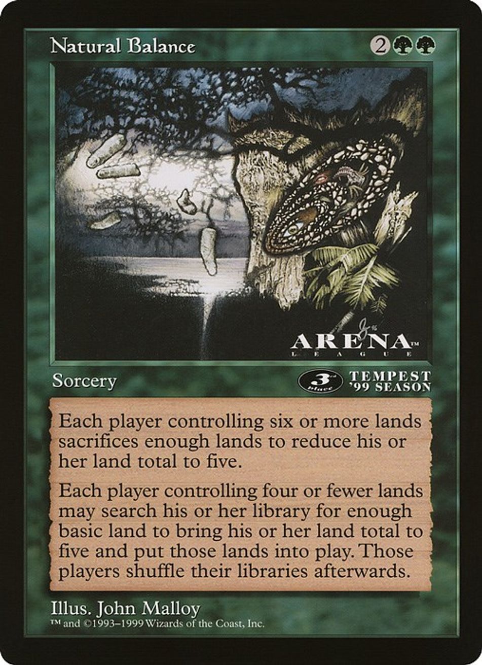 Natural Balance (3rd Place) (Arena League) - Oversize Cards - Magic ...