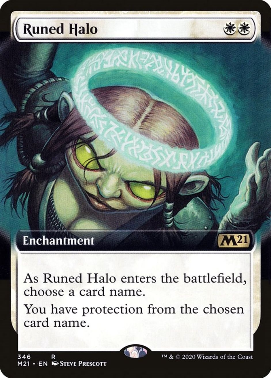 Runed Halo (Extended Art) - Core Set 2021 - Magic: The Gathering