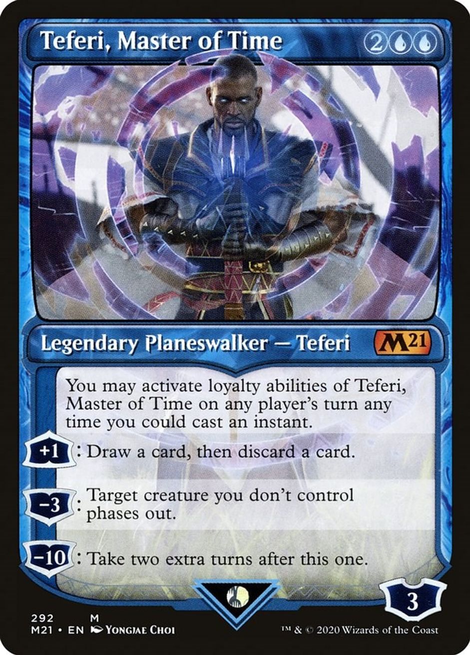 Teferi, Master of Time (Showcase) (292) - Core Set 2021 - Magic: The ...