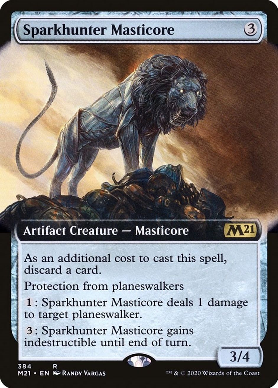 Sparkhunter Masticore (Extended Art) - Core Set 2021 - Magic: The Gathering