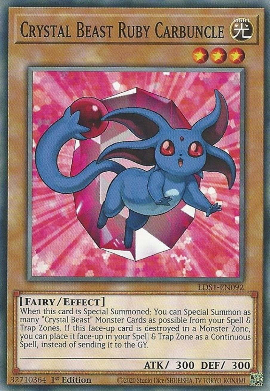 Crystal Beast Ruby Carbuncle - Legendary Duelists: Season 1 - YuGiOh