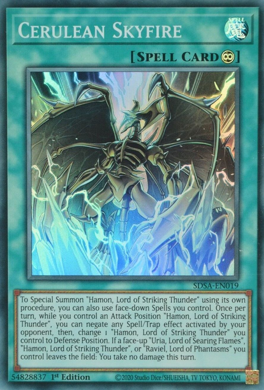 Cerulean Skyfire - Structure Deck: Sacred Beasts - YuGiOh