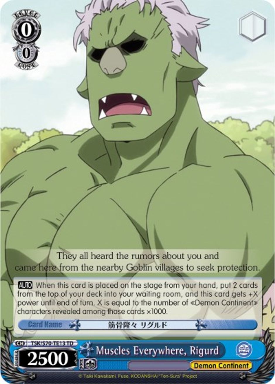 Muscles Everywhere, Rigurd - That Time I Got Reincarnated as a Slime ...