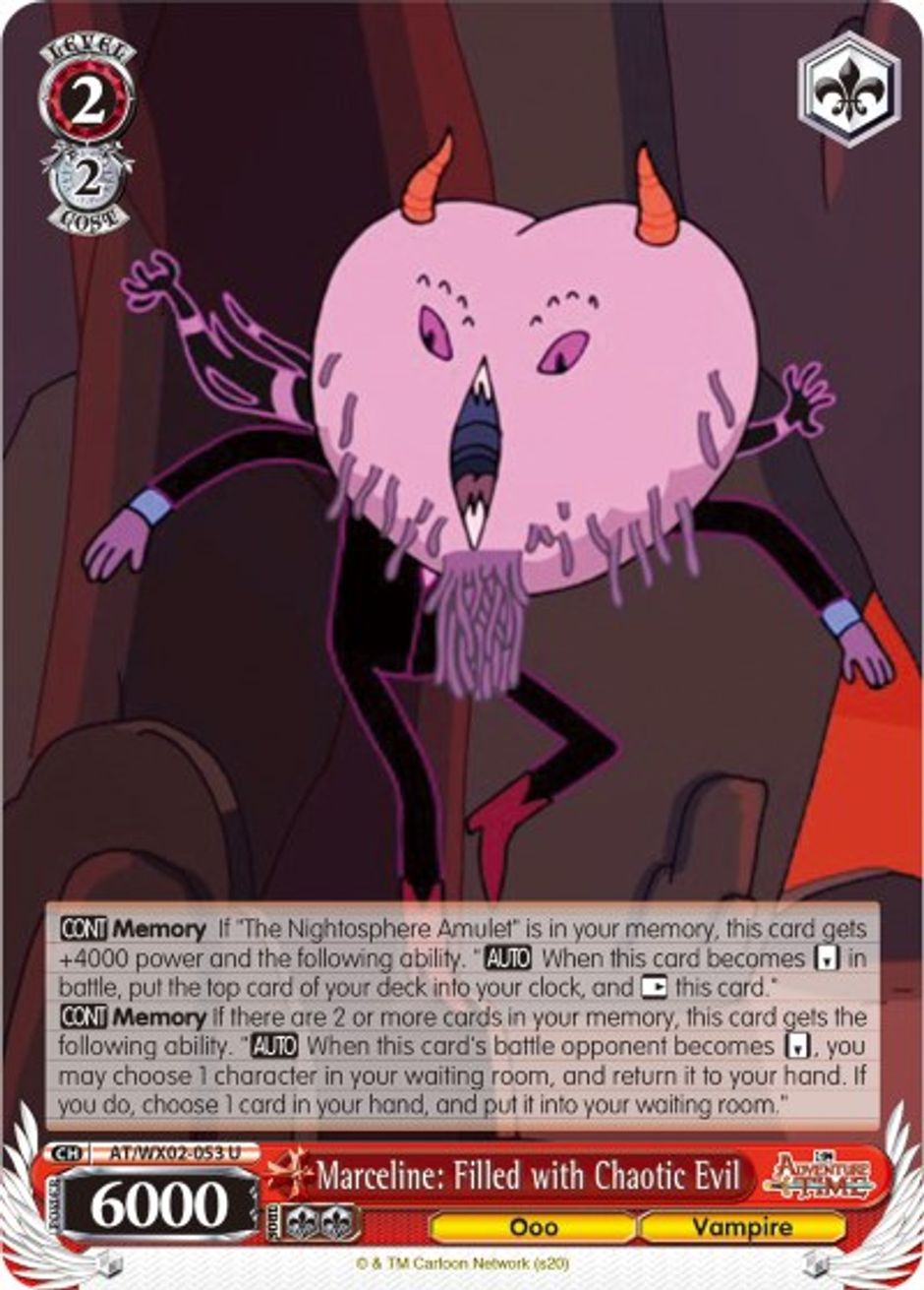 Marceline: Filled with Chaotic Evil - Adventure Time - Weiss Schwarz