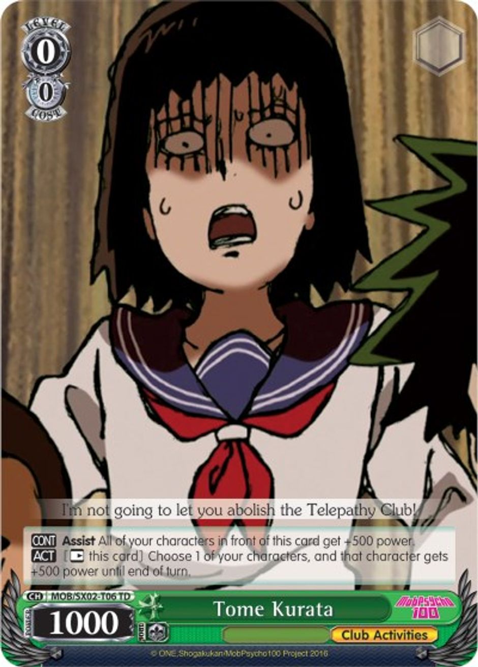 Tome Kurata - Mob Psycho 100 - Weiss Schwarz