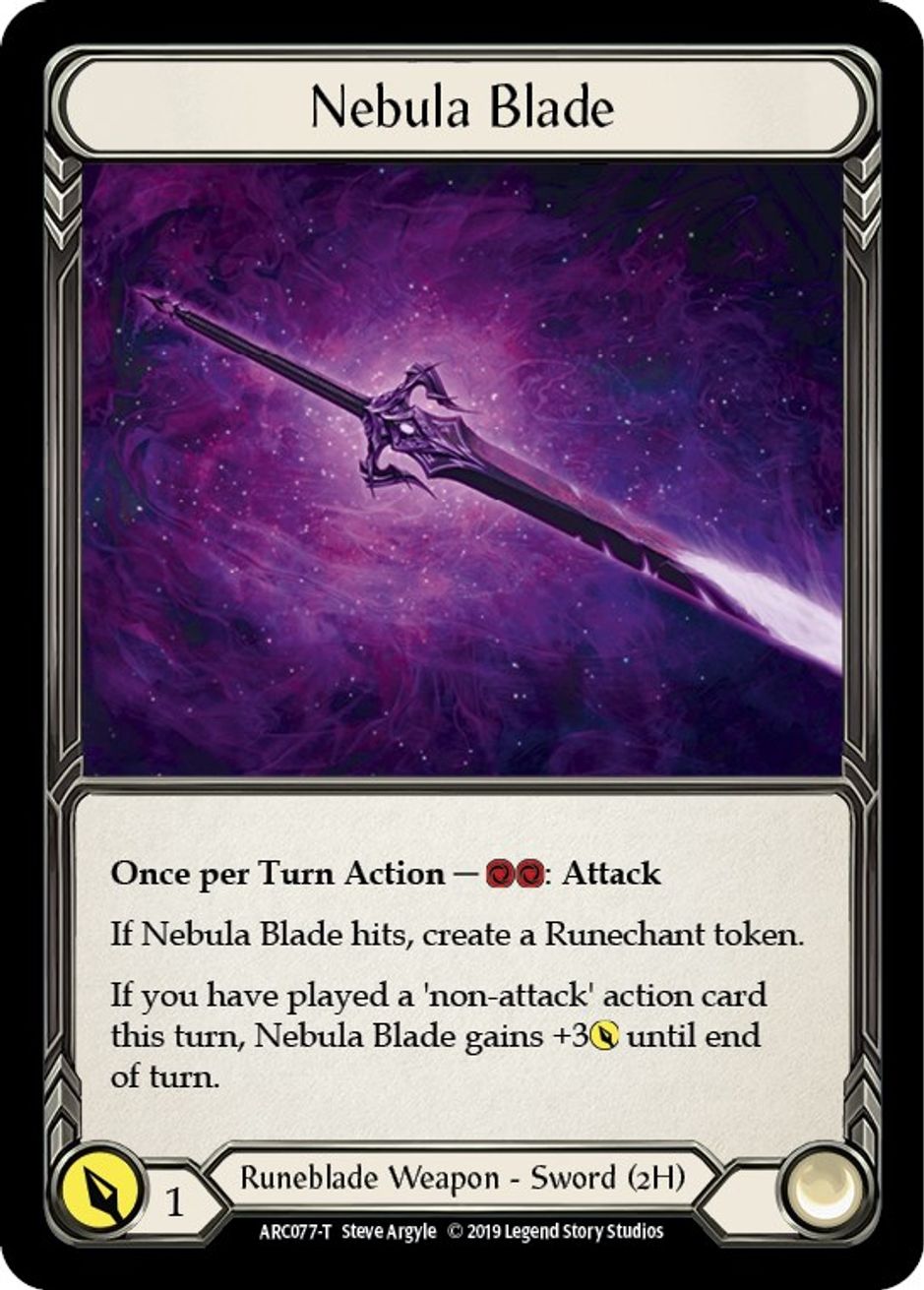 Nebula Blade // Runechant - Arcane Rising - Flesh and Blood TCG