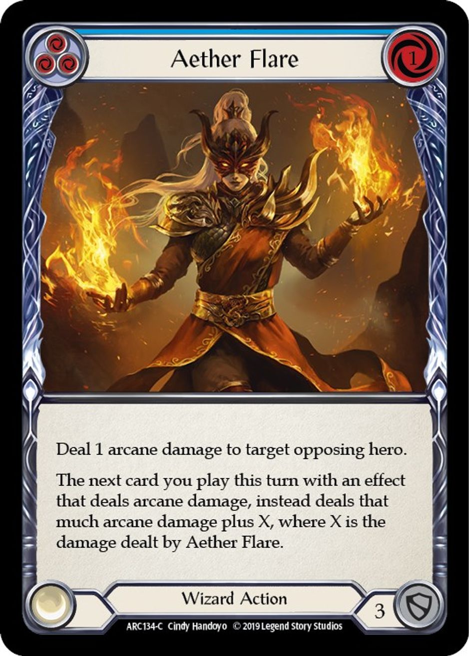 Aether Flare (Blue) - Arcane Rising - Flesh and Blood TCG