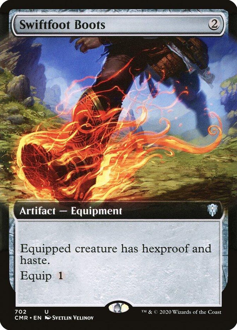 Swiftfoot Boots (Extended Art) - Commander Legends - Magic: The Gathering
