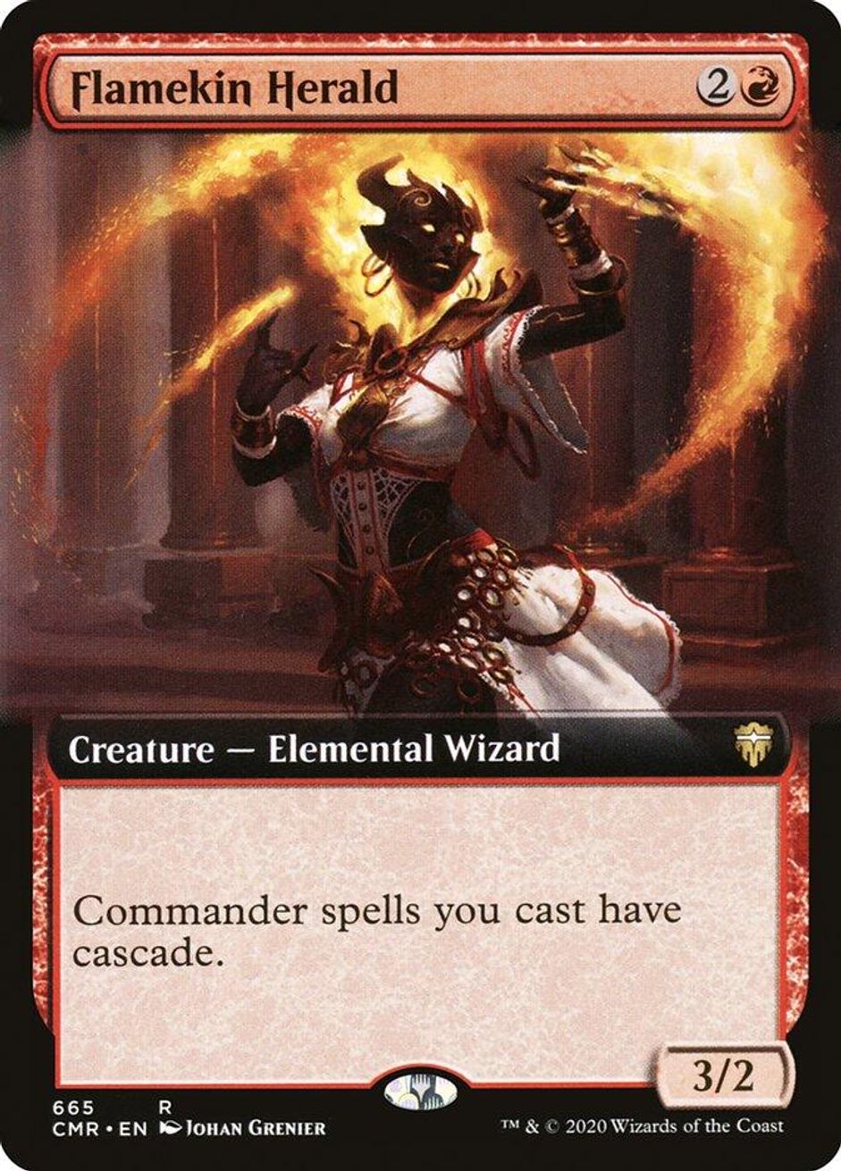 Flamekin Herald (Extended Art) - Commander Legends - Magic: The Gathering