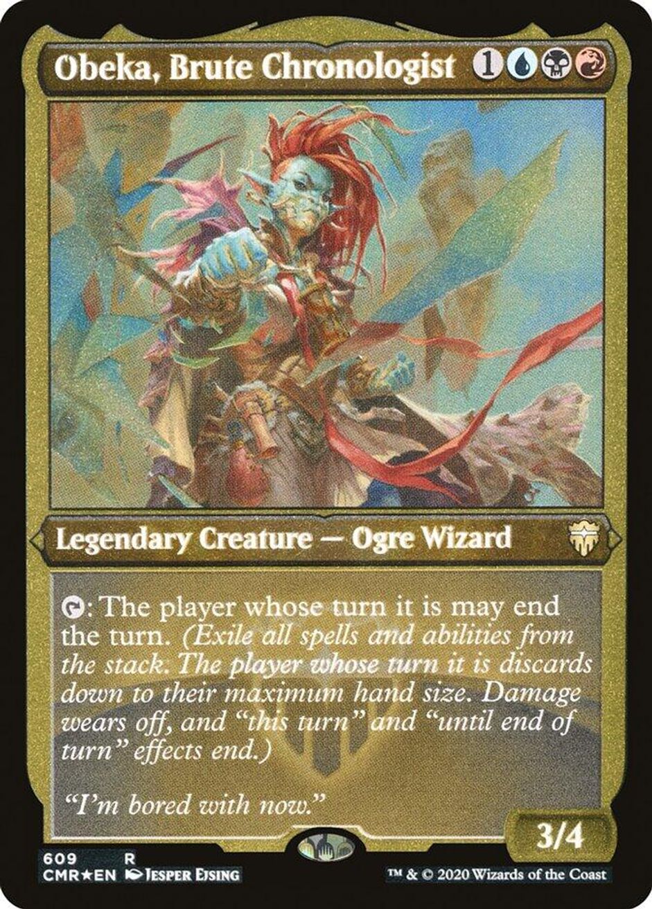 Obeka, Brute Chronologist (Foil Etched) - Commander Legends - Magic ...