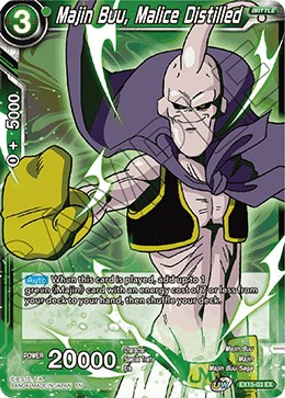 Majin Buu, Malice Distilled - Expansion Deck Box Set 15: Battle ...