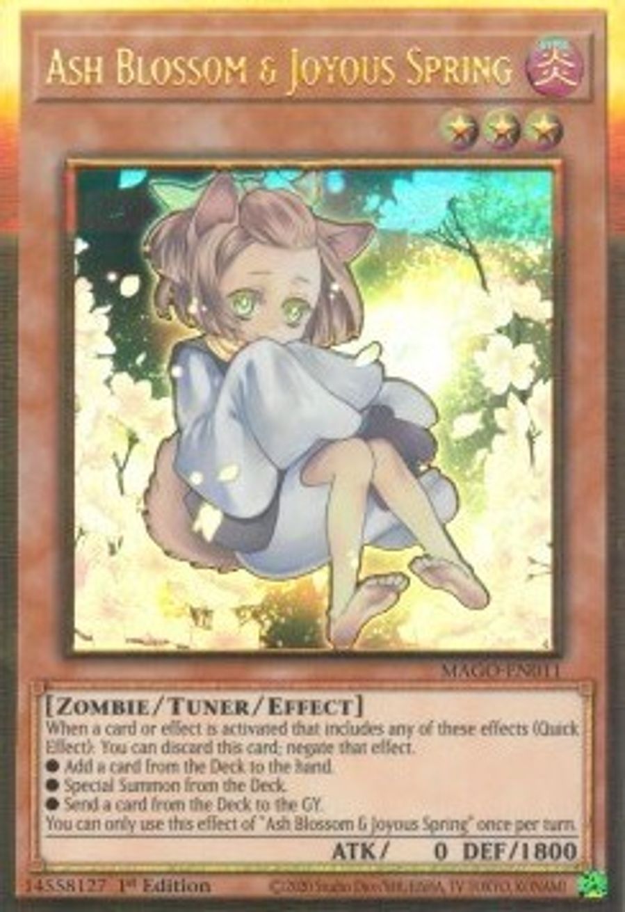 Ash Blossom & Joyous Spring (Alternate Art) - Maximum Gold - YuGiOh