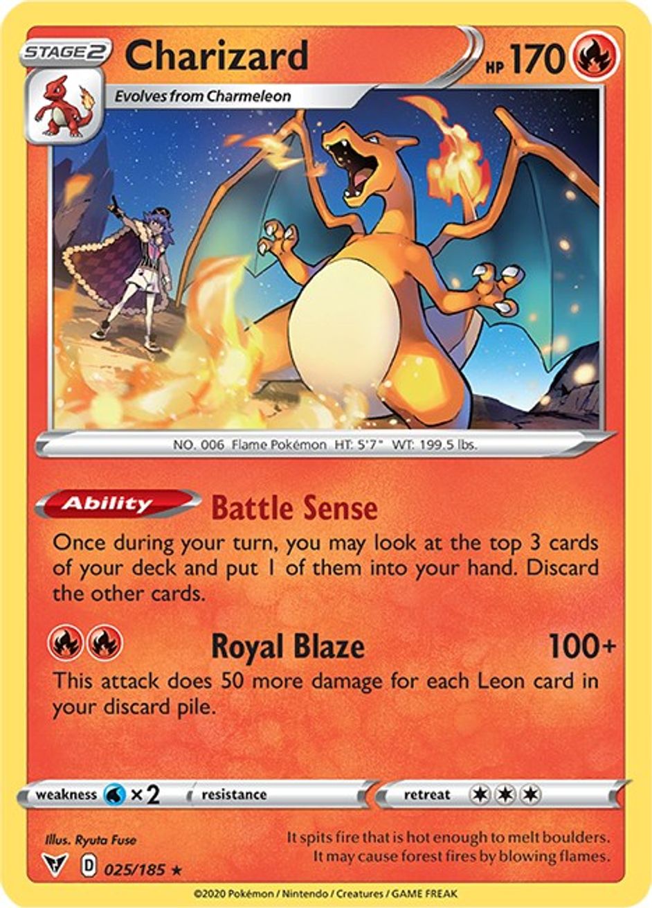 Charizard - 25/185 (Cracked Ice Holo) - Deck Exclusives - Pokemon
